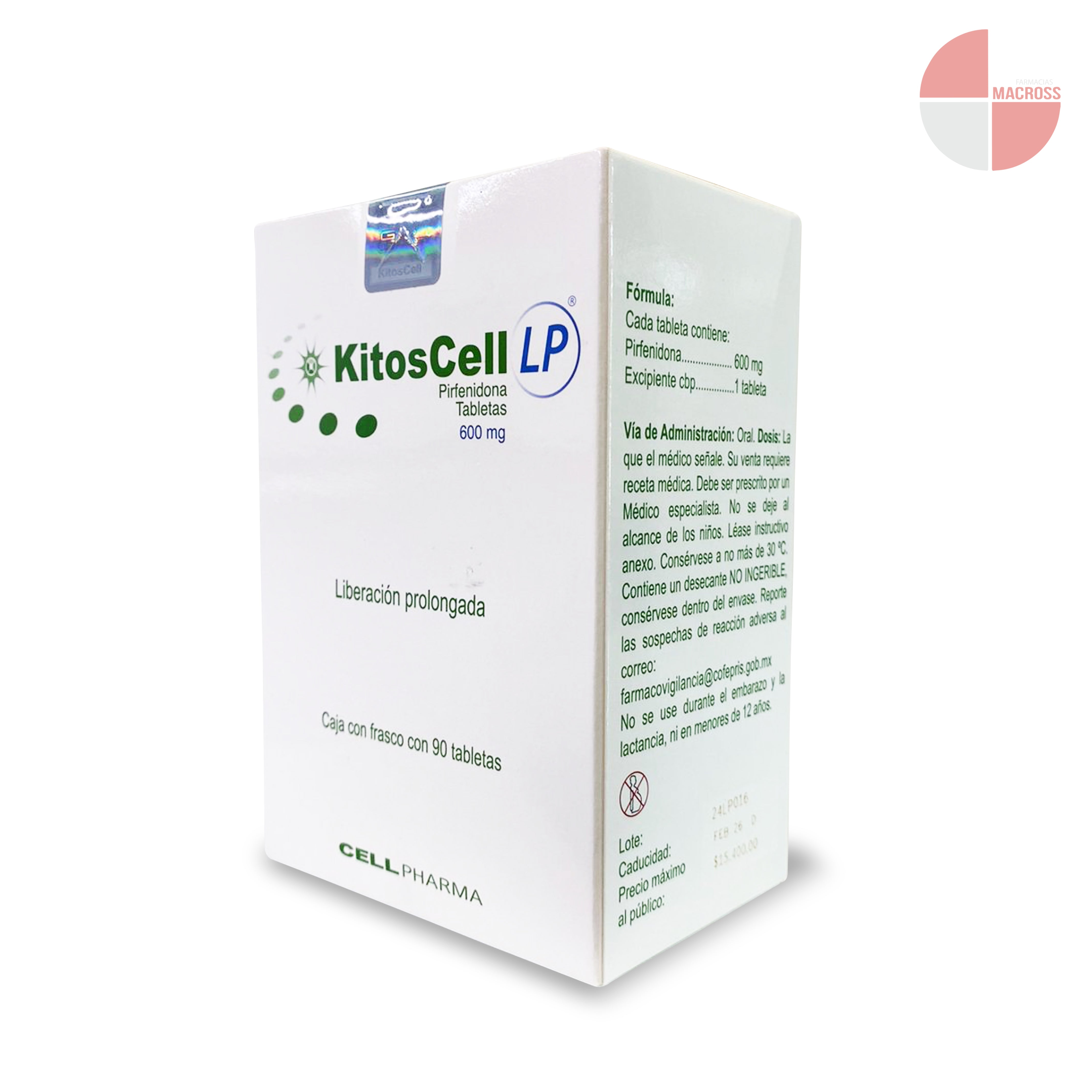 Kitoscell LP 600 mg precio México: Tratamiento para la Fibrosis ...