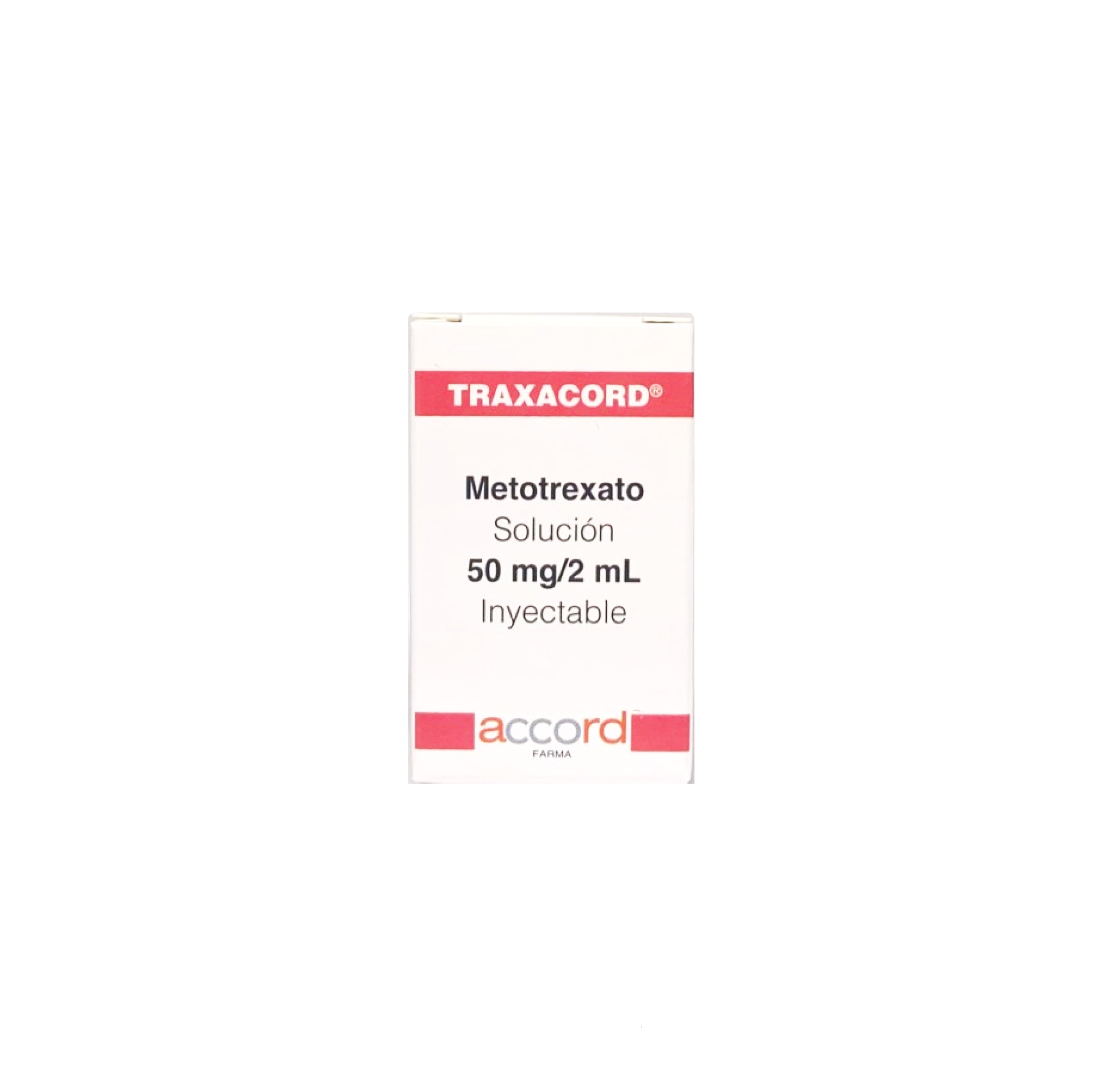 TRAXACORD ( Metotrexato) Sol. Iny. 50mg/2mL. - FARMACIAS MACROSS