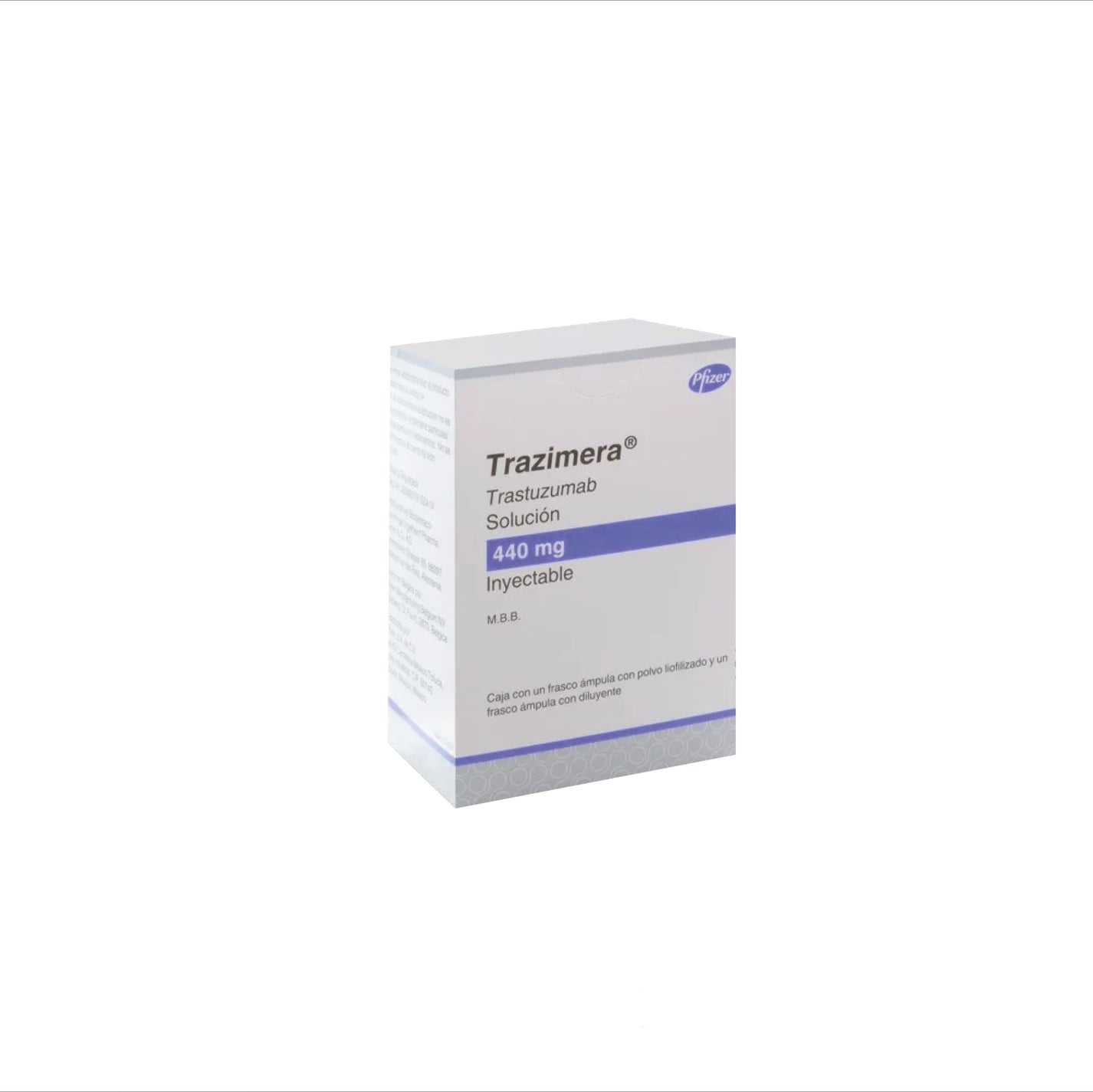 TRAZIMERA 440 mg trastuzumab sol. inyectable caja c/1 frasco ámpula ...