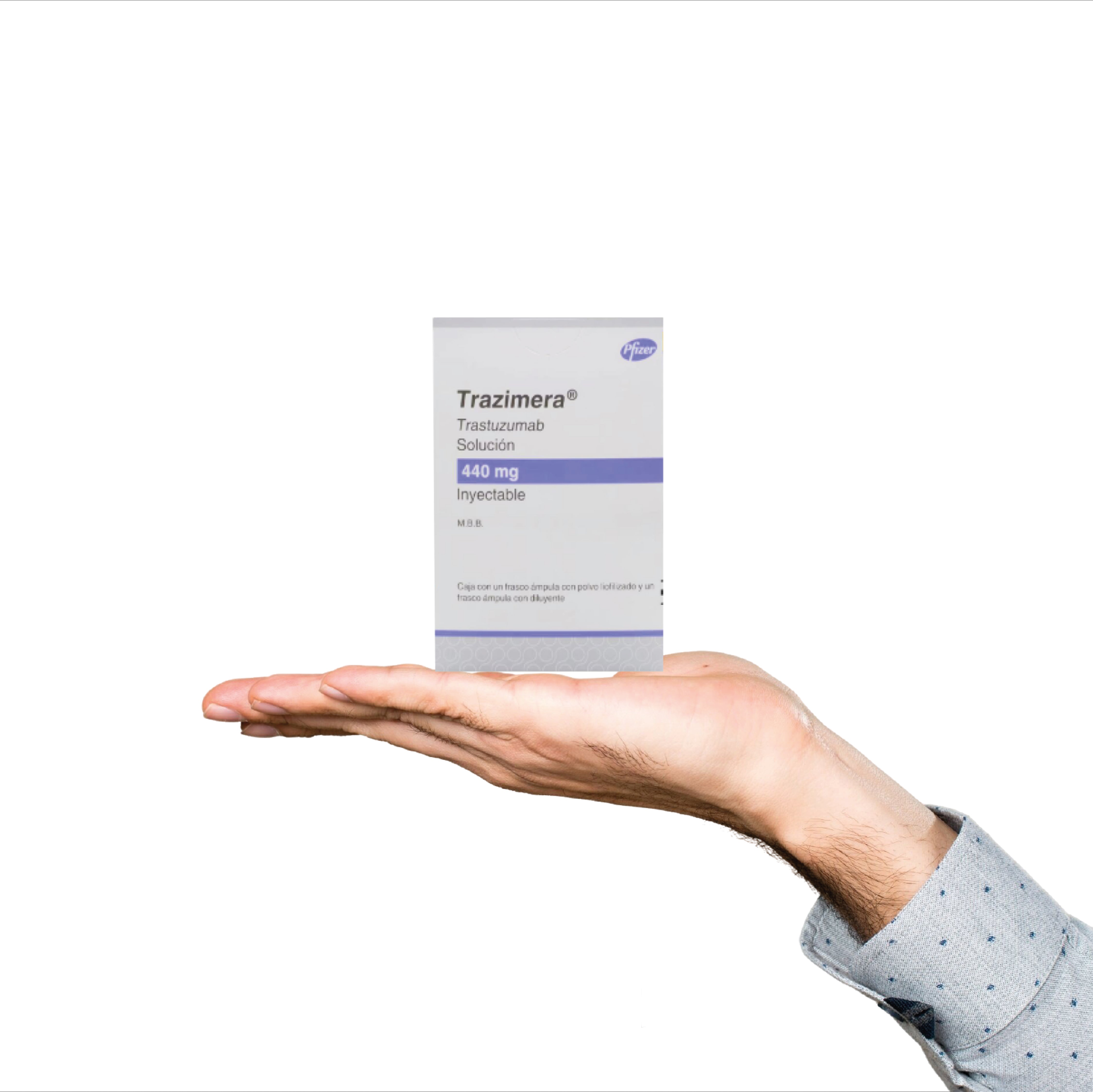 TRAZIMERA 440 mg trastuzumab sol. inyectable caja c/1 frasco ámpula ...