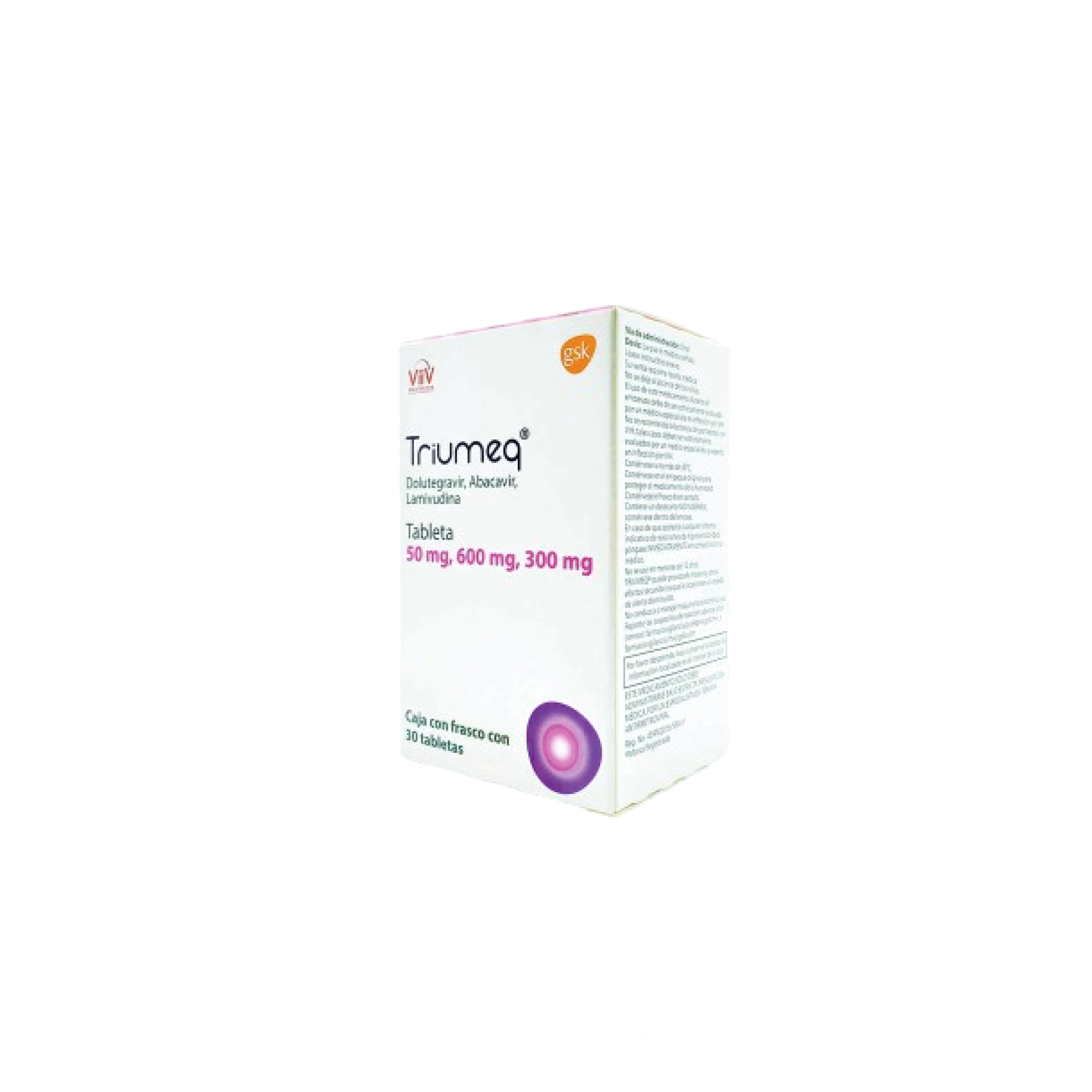 Triumeq 50 mg/600 mg/300 mg precio México en línea - FARMACIAS MACROSS