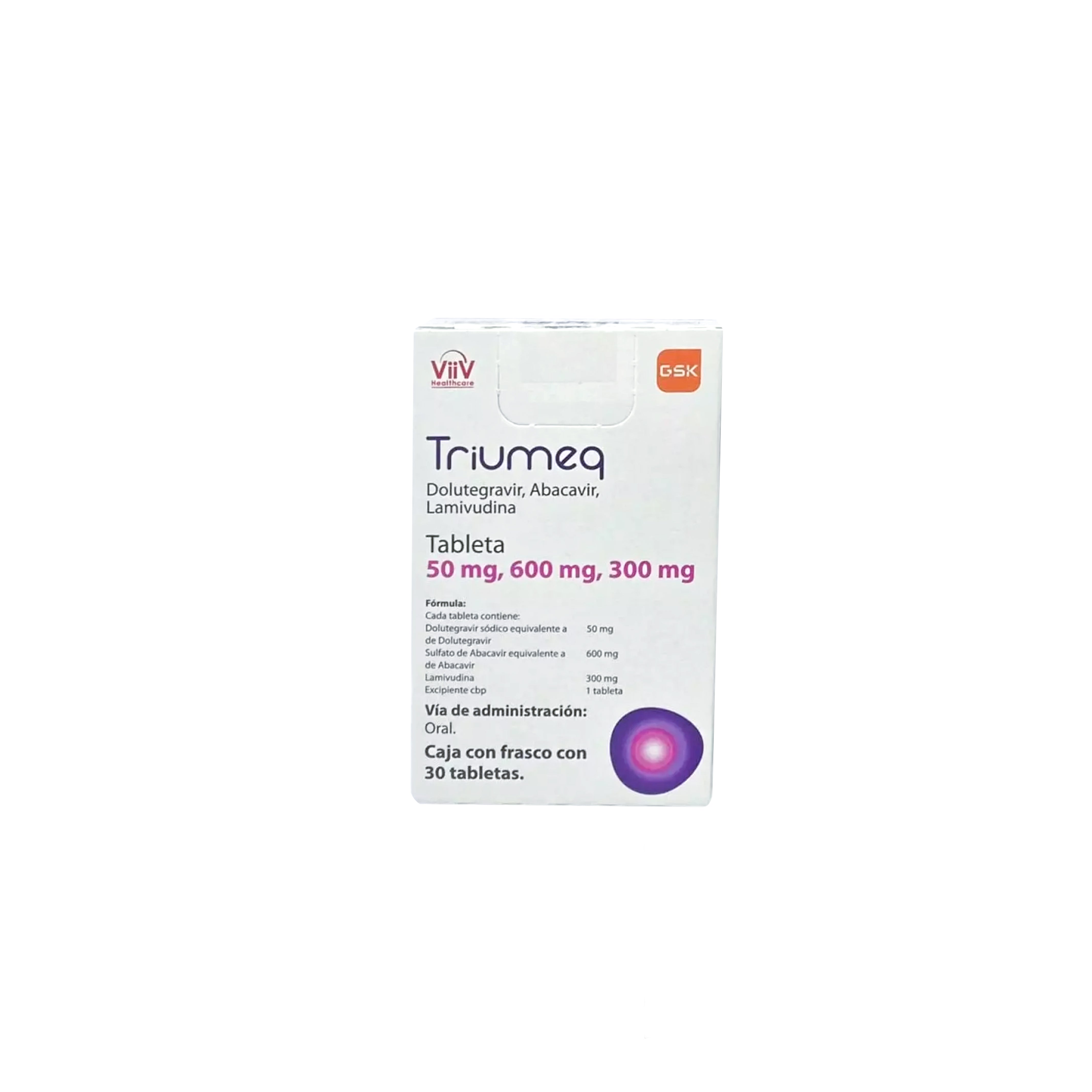 Triumeq 50 mg/600 mg/300 mg precio México en línea - FARMACIAS MACROSS